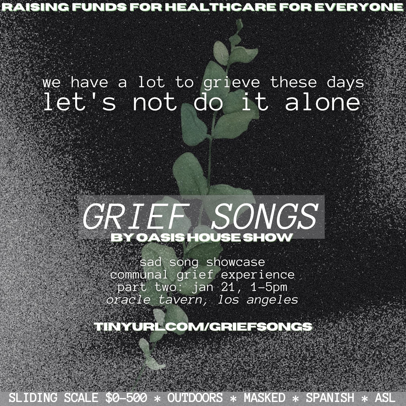 Grief Songs: Showcase & Communal Grief Experience - ROCK THE PIGEON